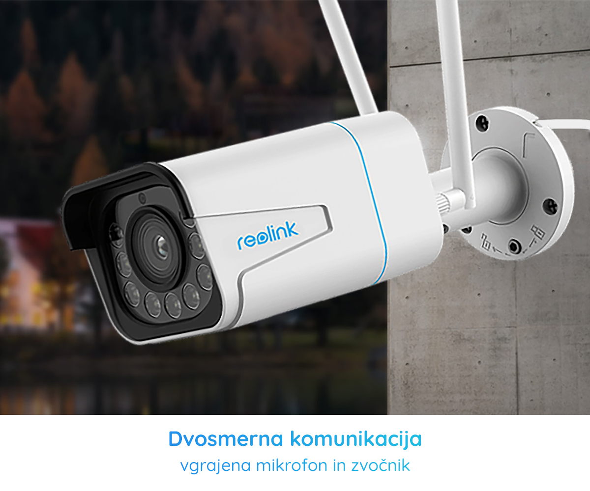 T-2 klub - Kamera Reolink RLC-511WA, WiFi, AI, 5MP Super HD, senzor ...